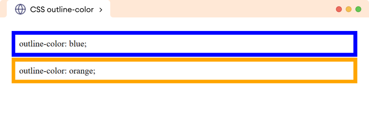 CSS Outline Property With Examples