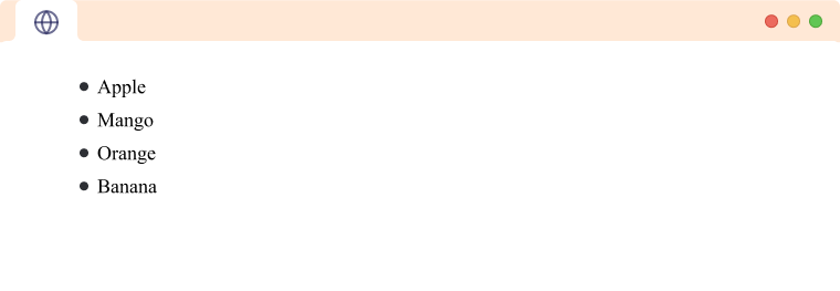 HTML Unordered List (With Examples_
