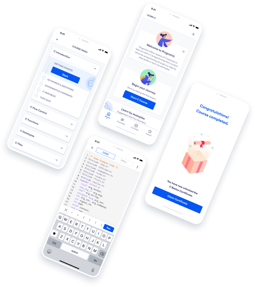 Android And Ios App To Learn C Programming Programiz